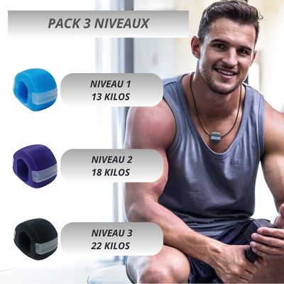 FitJaw™ - Entraîneur facial | Pack 3 niveaux – Lefitnesslibre